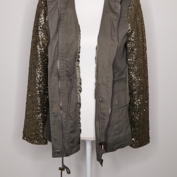 Windsor | Jackets & Coats | Windsor Sequin Sleeve Jacket Size M | Poshmark